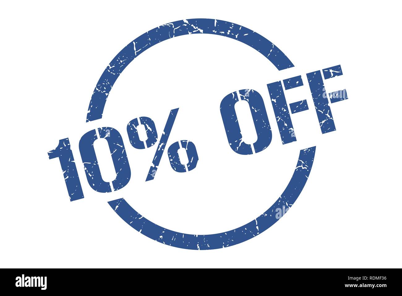 10% off blue banner Stock Vector Images - Alamy