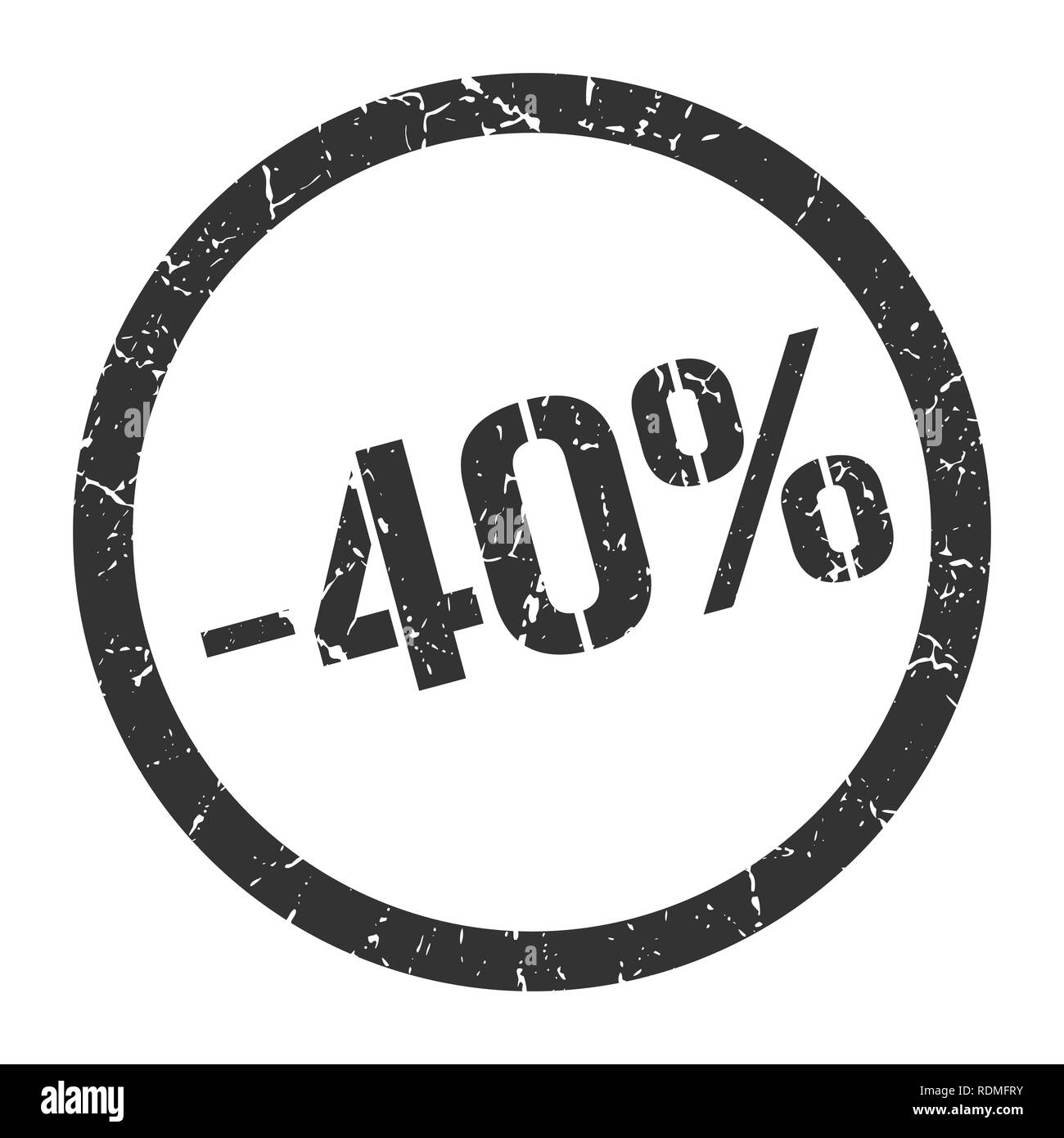 40 percent sign black tag Stock Vector Images - Alamy
