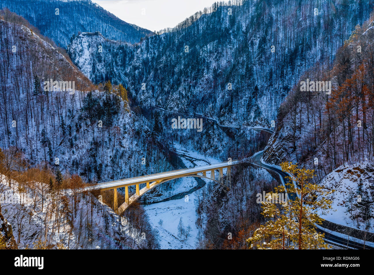 Fortress Poienari, Arefu, Arges county Romania Stock Photo - Alamy