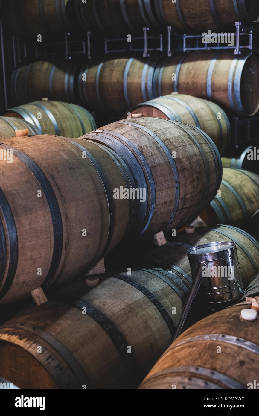 Oak barrels tree hi-res stock photography and images - Alamy