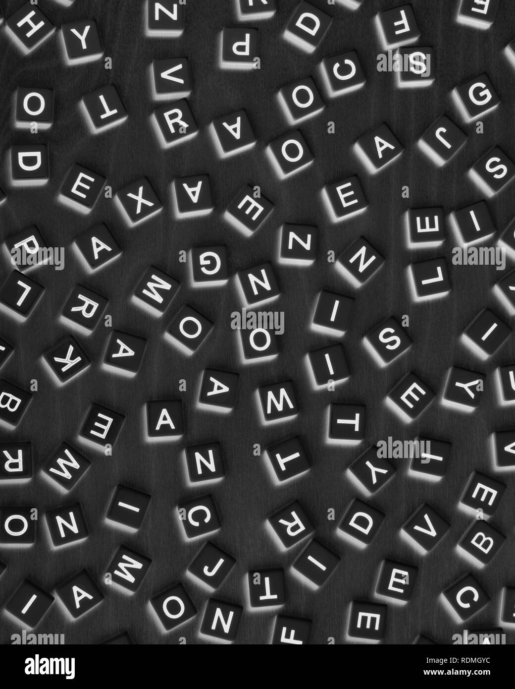 Scattered letters hi-res stock photography and images - Alamy