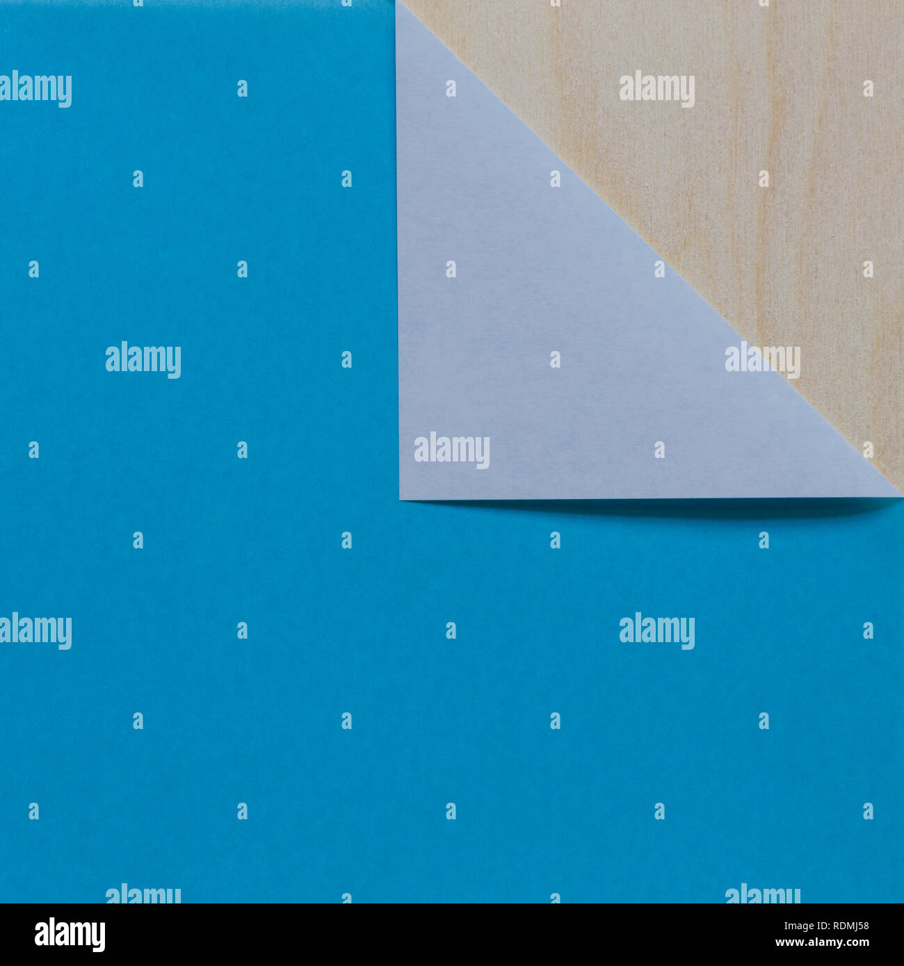 Detail of folded blue origami paper Stock Photo - Alamy