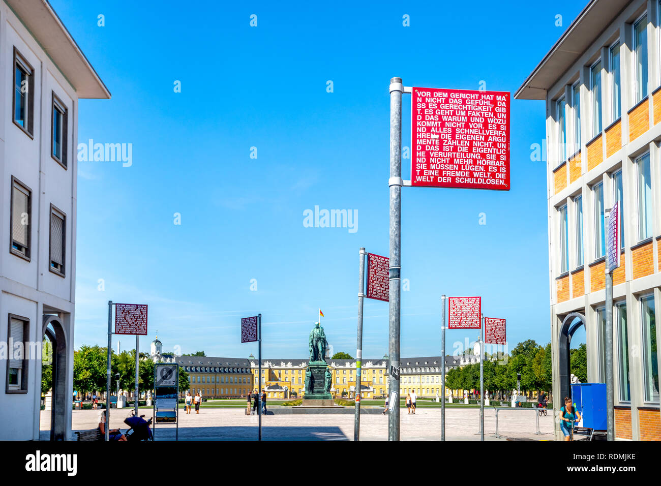 Basic Rights, Square, Karlsruhe, Germany Stock Photo - Alamy