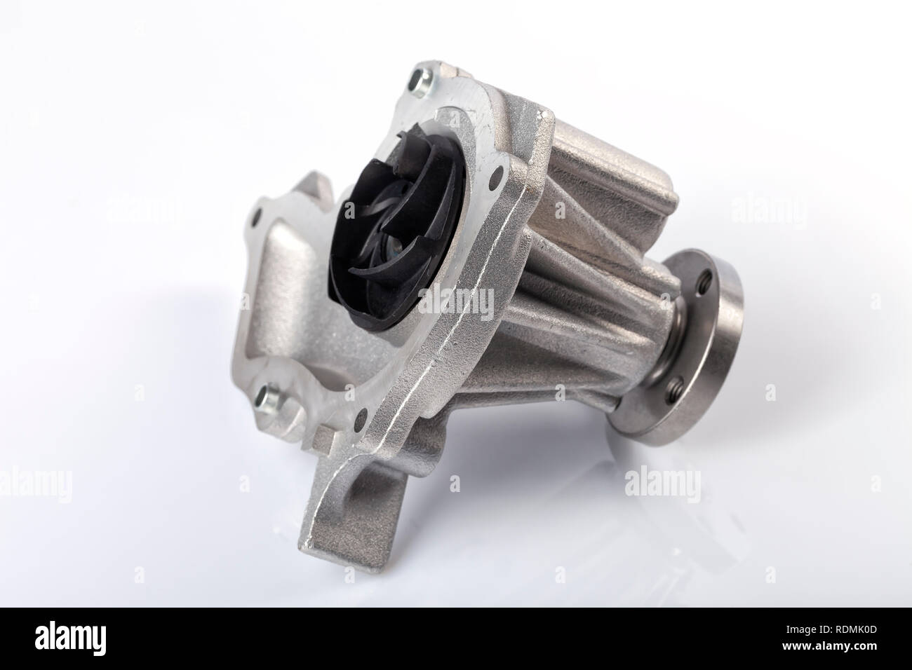 Detail of the interior of the water pump of the engine of a gasoline ...