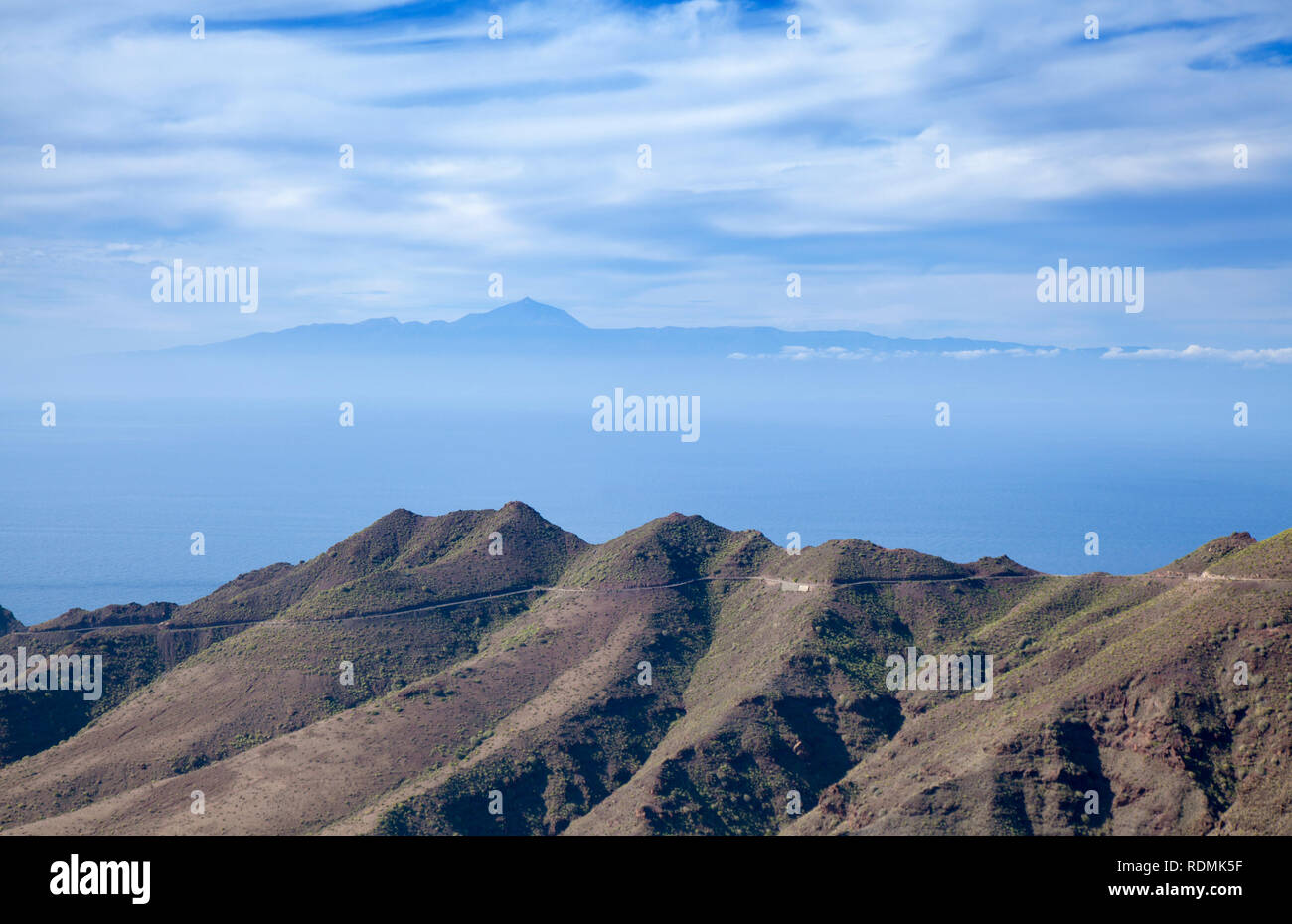 Gran Canaria, January, views from hiking path La Ruta Del Cartero ...