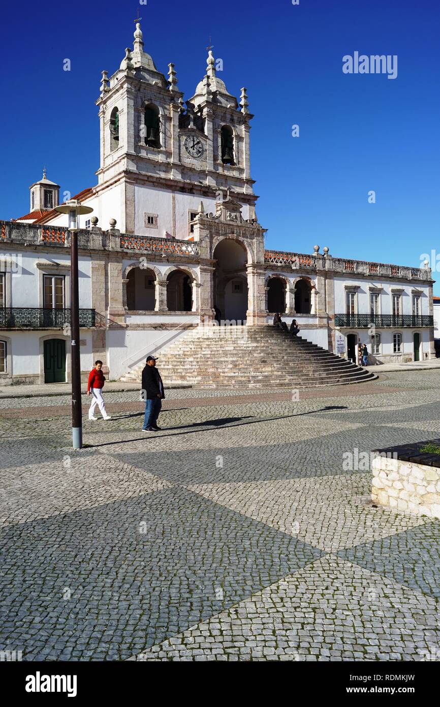 The Sitio District of Nazare, Portugal Stock Photo - Alamy
