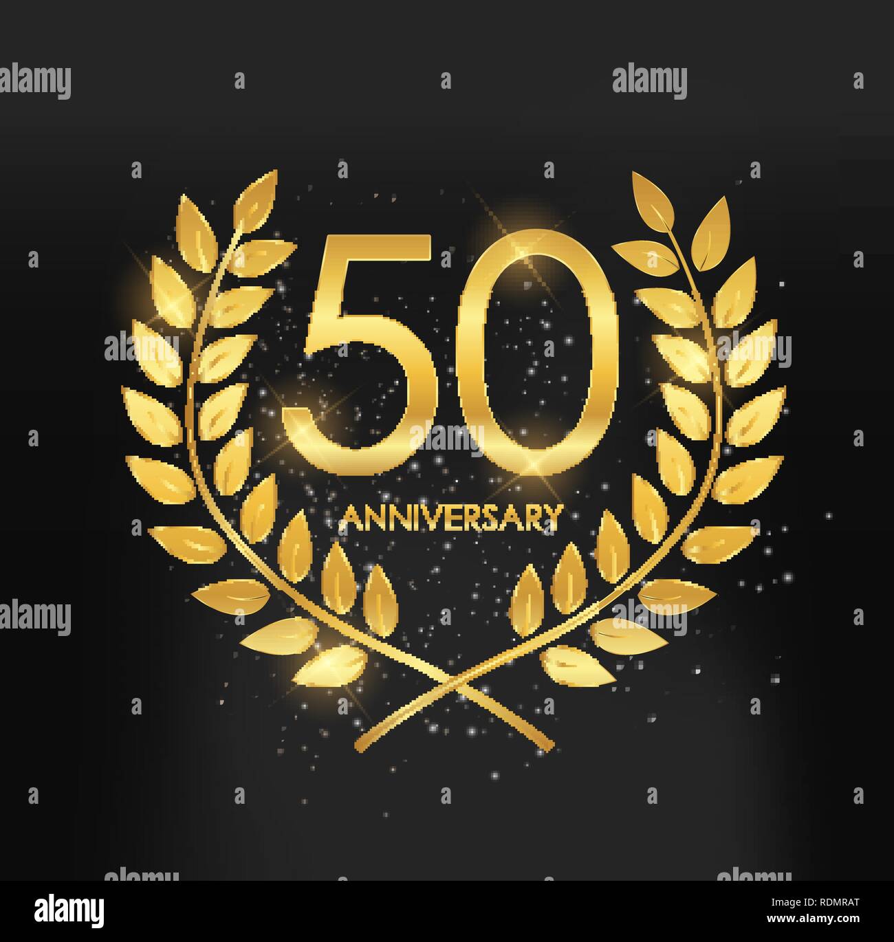Template Logo 50 Years Anniversary Vector Illustration EPS10 Stock ...