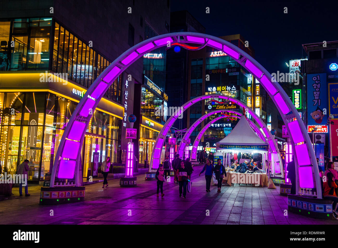 Busan International Film Festival(BIFF) Square in Busan, South Korea ...