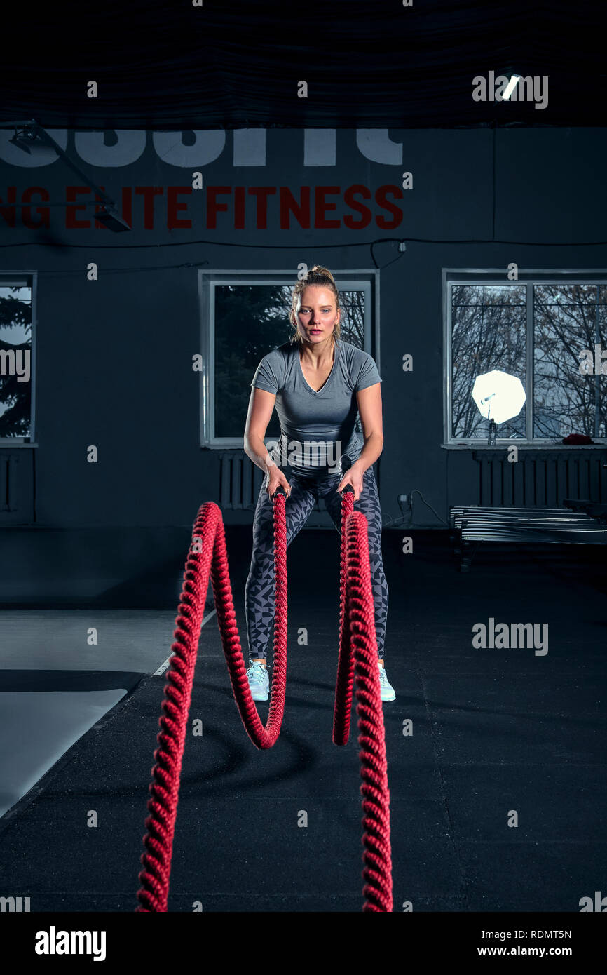 Battle ropes hi-res stock photography and images - Alamy