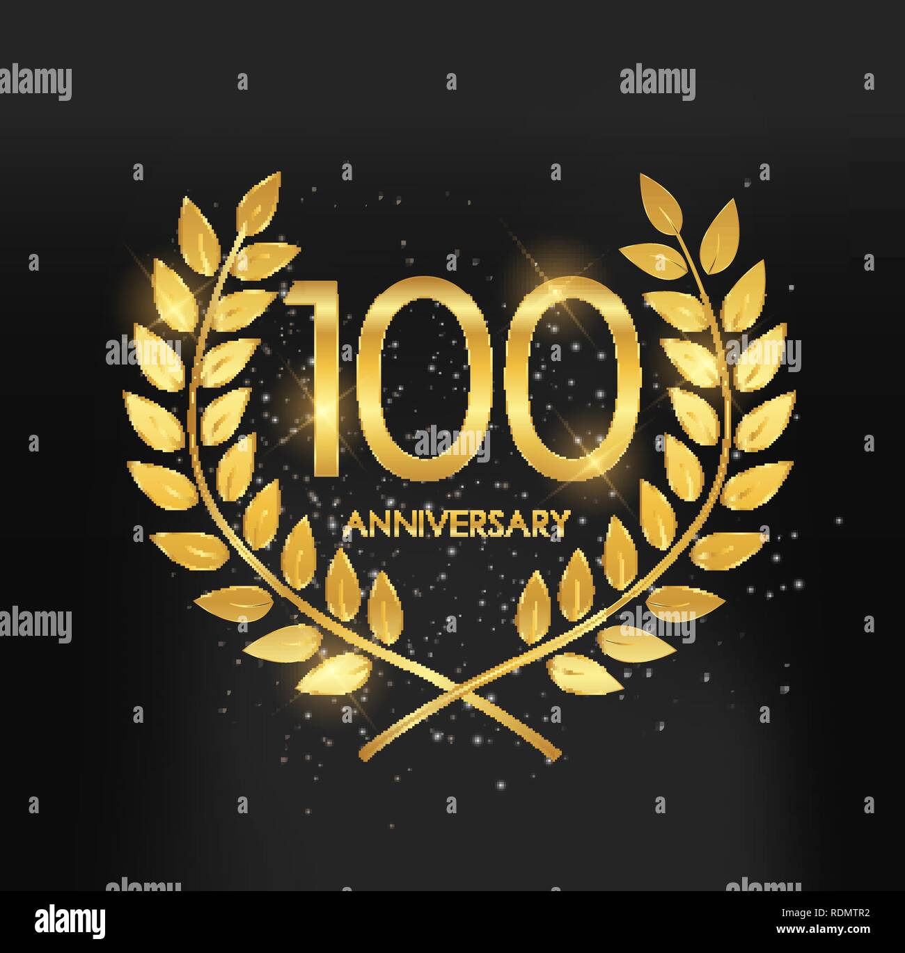 Template Logo 100 Years Anniversary Vector Illustration EPS10 Stock ...