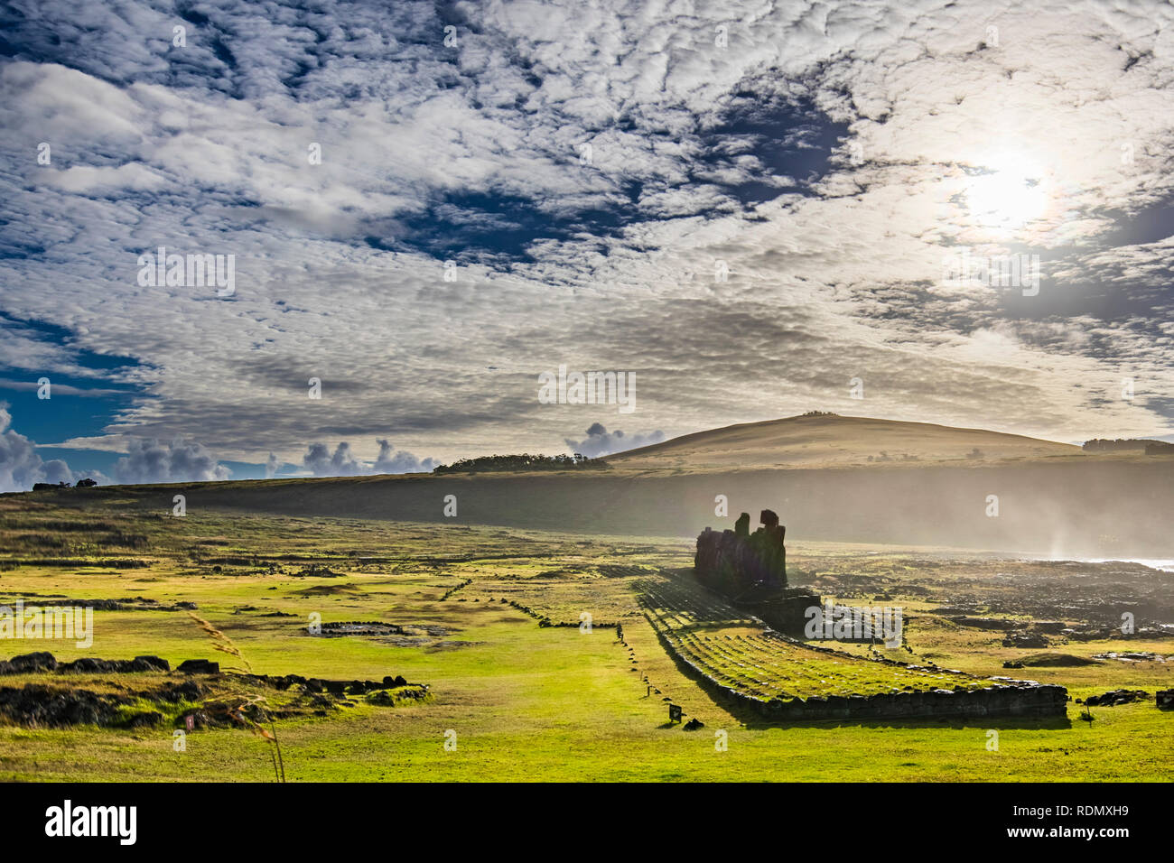 Ahu Tongariki, the most amazing Moais Ahu platform on Easter Island. 15 ...