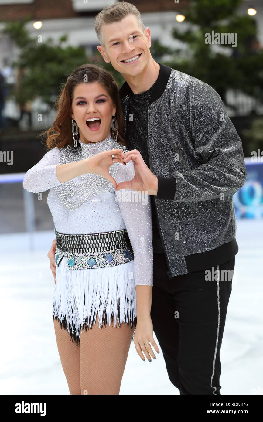 Dancing on Ice photocall held at the Natural History Museum ice rink ...