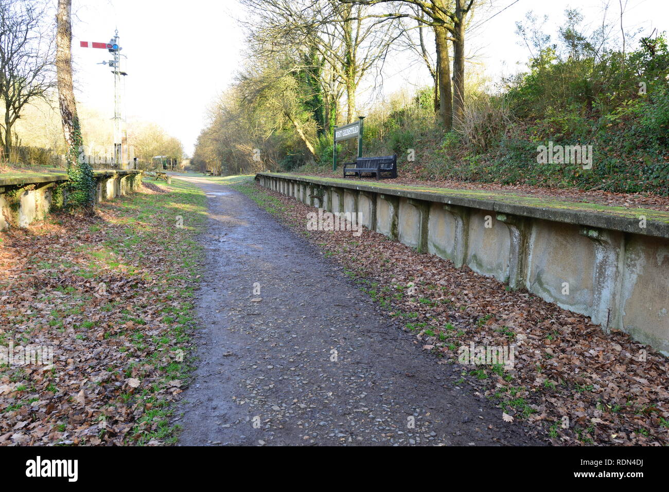 West grinstead railway track hi-res stock photography and images - Alamy