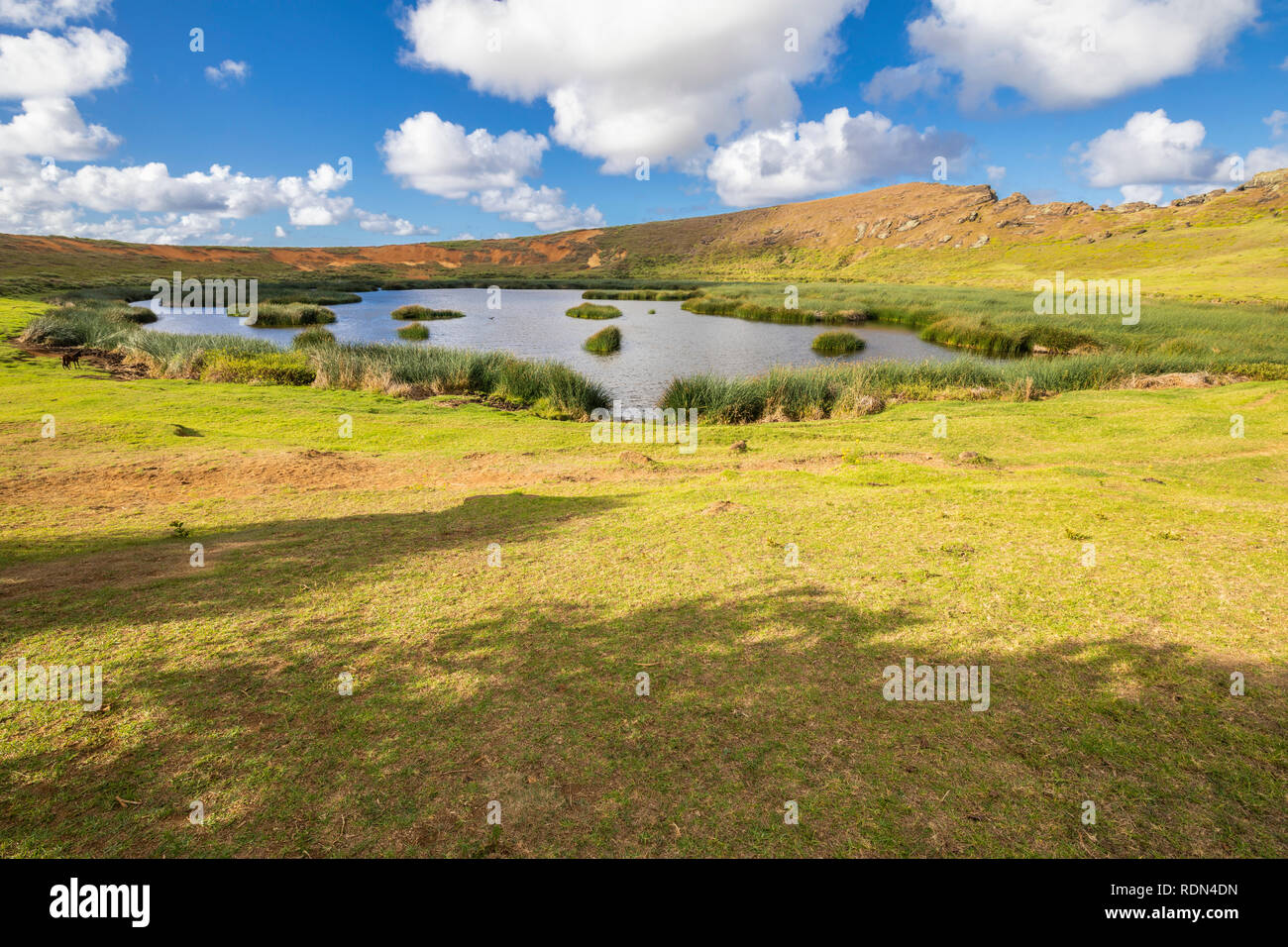 Rapa nui rano raraku volcano hi-res stock photography and images - Alamy
