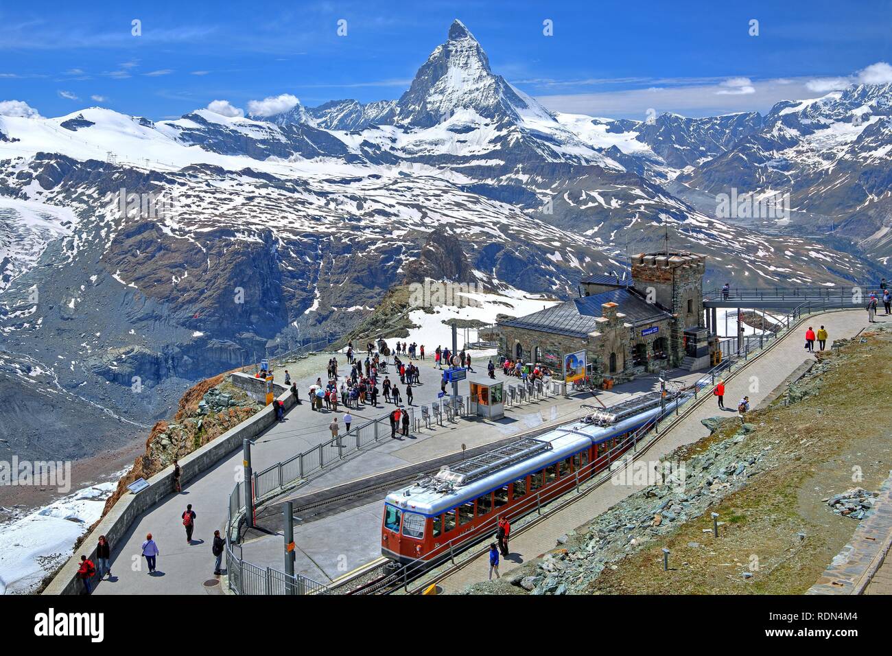 Zermatt train station hi-res stock photography and images - Alamy