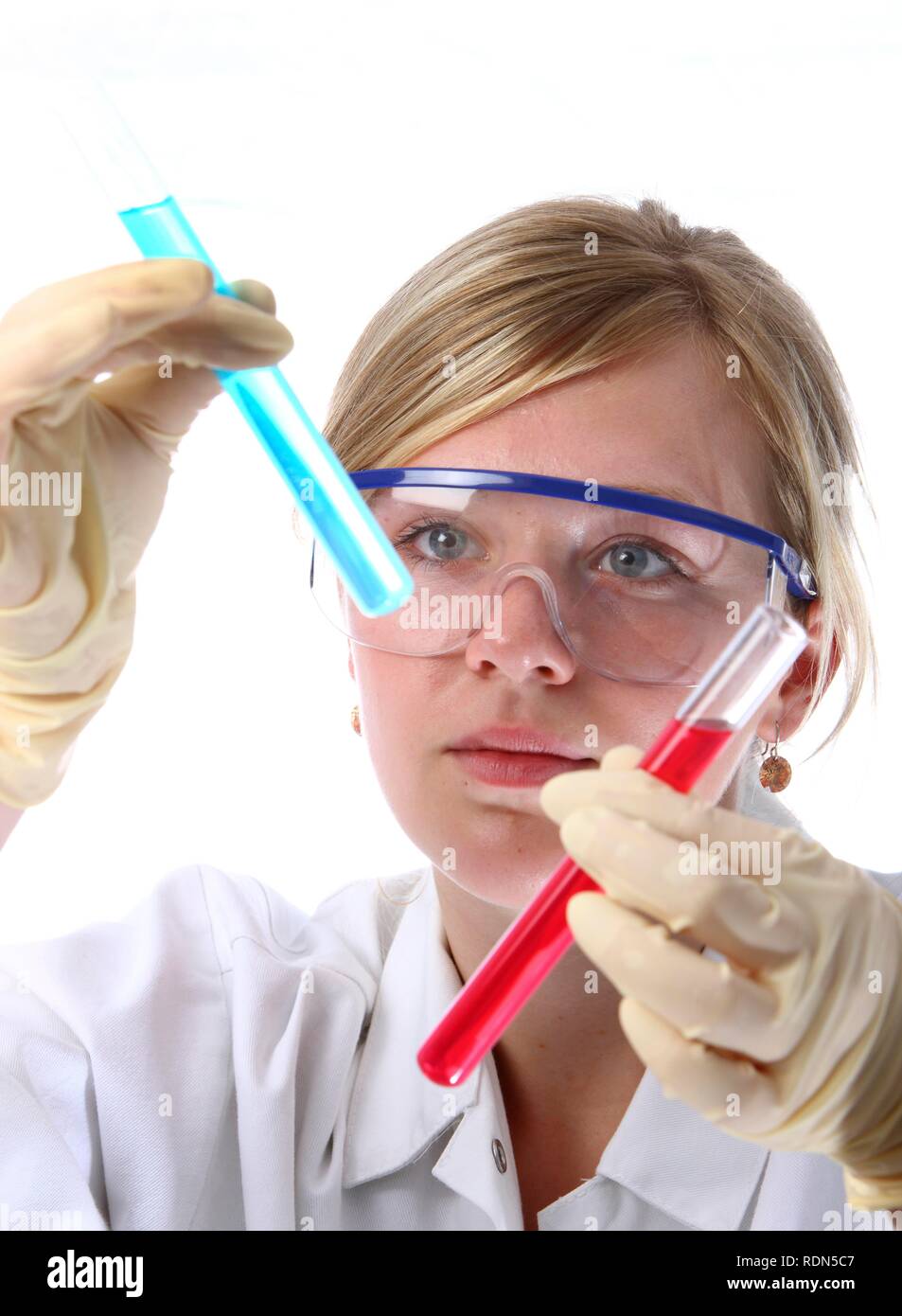 Chemistry laboratory, lab technician at work Stock Photo - Alamy