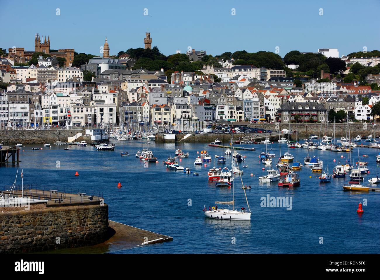 St peter port is the capital of guernsey hi-res stock photography and ...