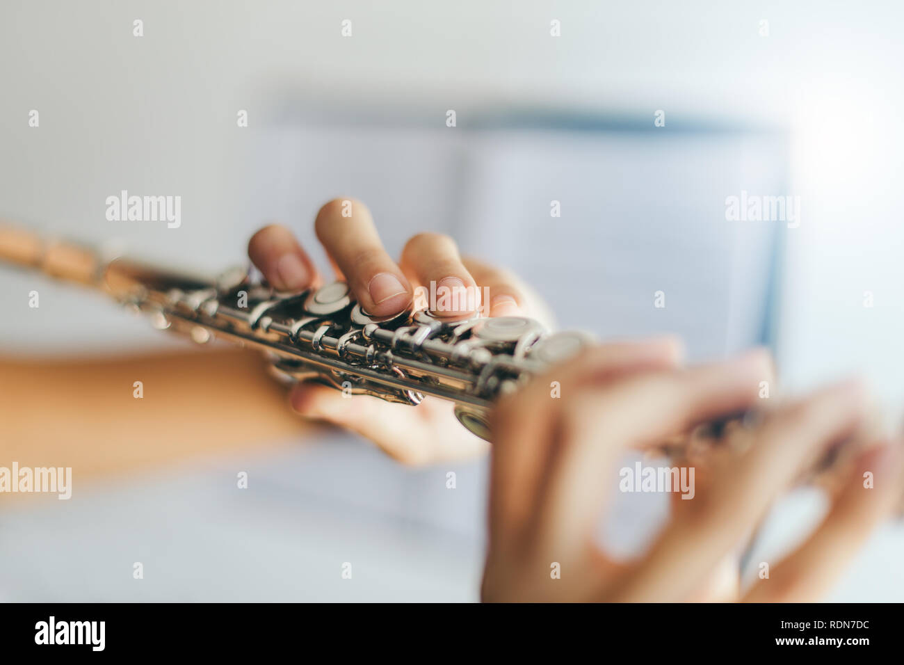 Female flautist hi-res stock photography and images - Alamy