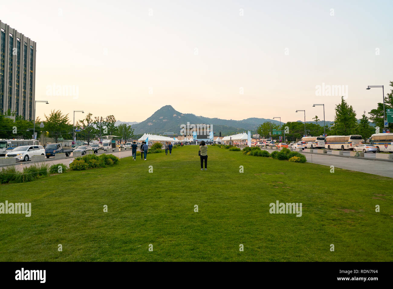 SEOUL, SOUTH KOREA - CIRCA MAY, 2017: Seoul urban landscape. Seoul ...