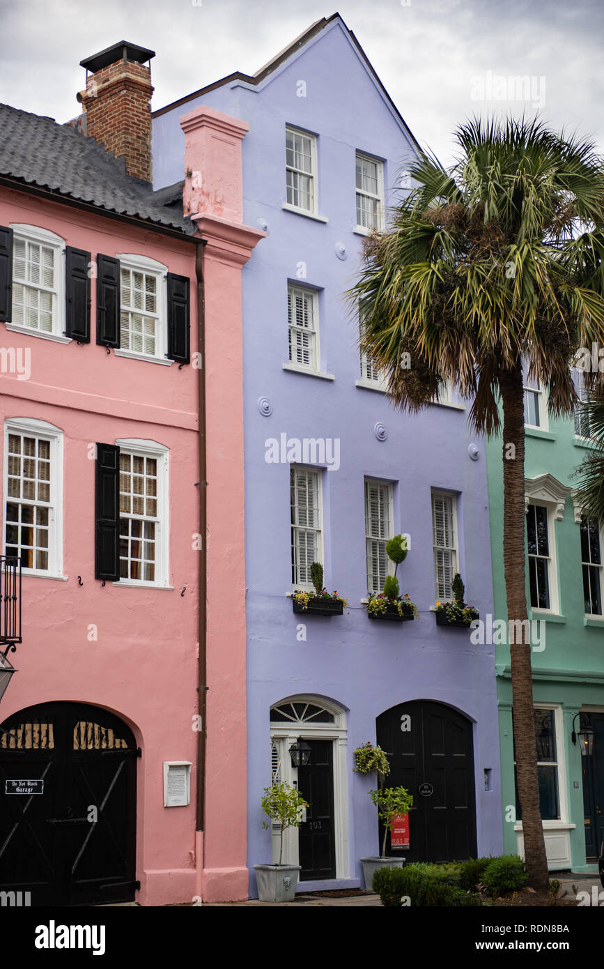 Rainbow row charleston south carolina hi-res stock photography and ...