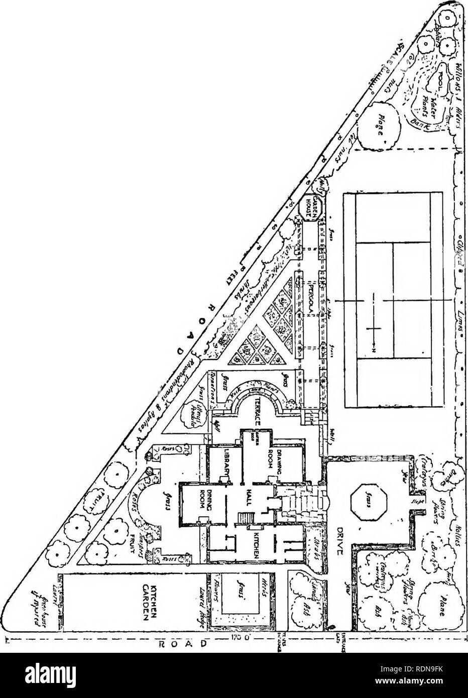Triangular thatched house Black and White Stock Photos & Images - Alamy