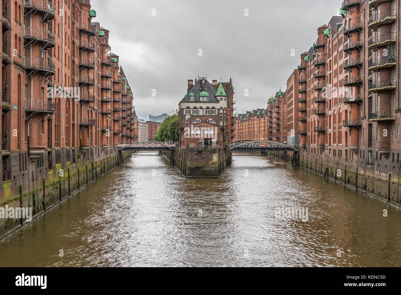 Hamburg, Germany - built between 1883 and 1927, the Speicherstadt is ...