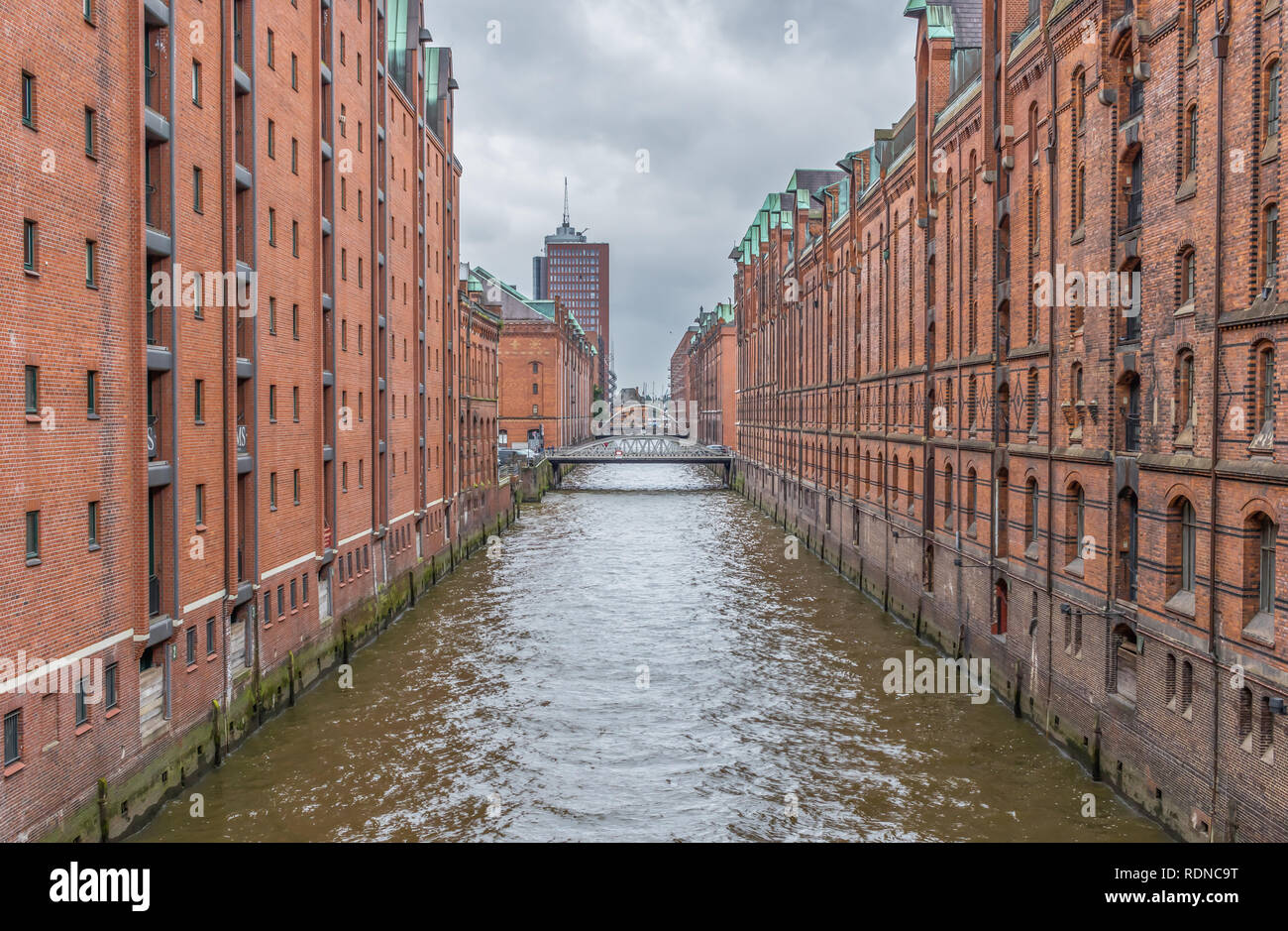 Hamburg, Germany - built between 1883 and 1927, the Speicherstadt is ...