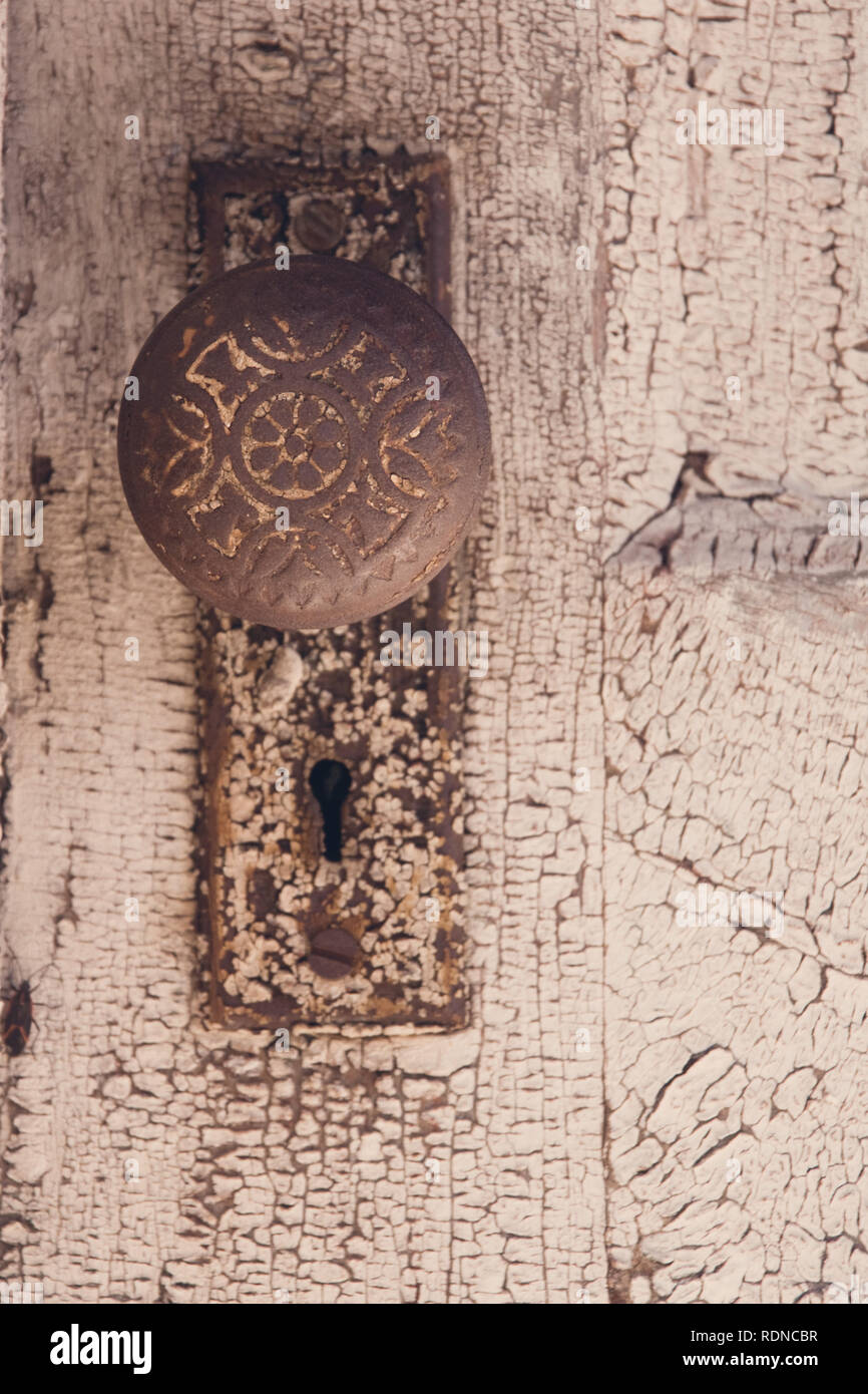 Rusty Old Door knob Stock Photo - Alamy