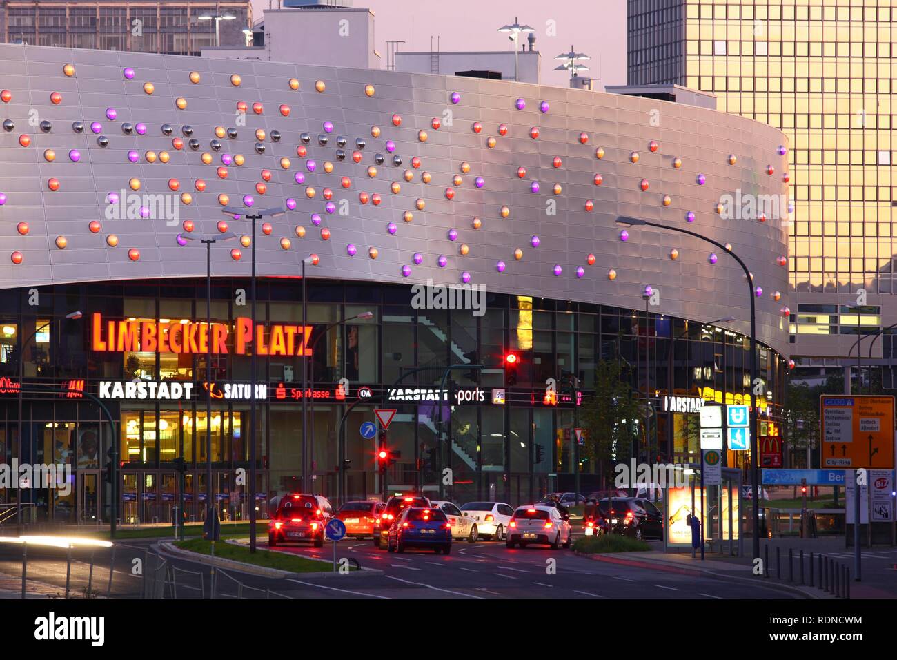 Limbecker Platz shopping center, completed in 2009, Essen city centre ...
