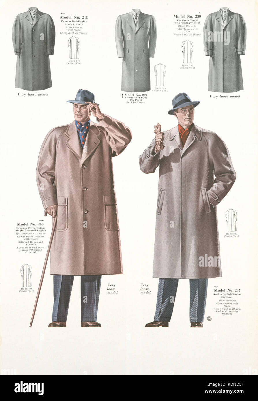 vintage 1940s suit design Stock Photo - Alamy