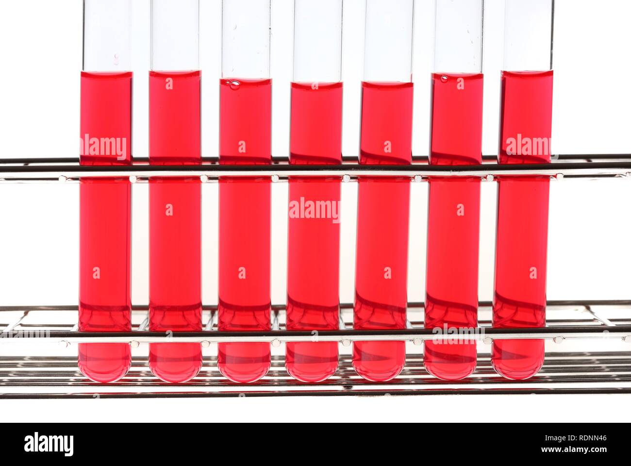Chemicals in test tubes Stock Photo - Alamy
