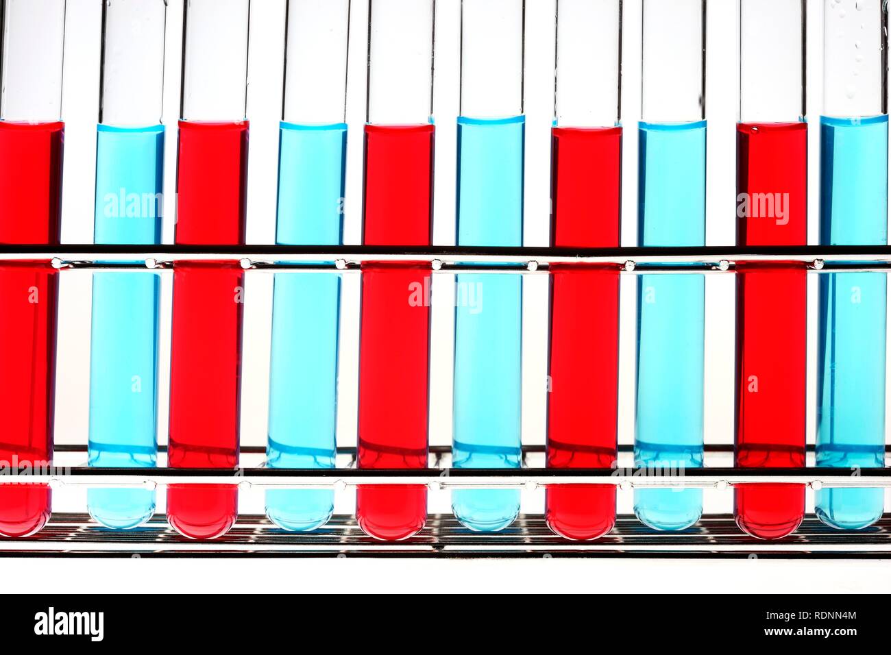 Many test tubes red hi-res stock photography and images - Alamy