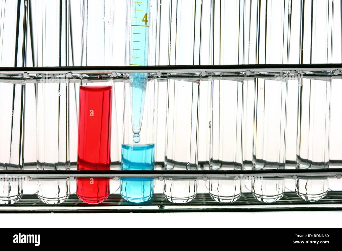 Chemicals in test tubes Stock Photo - Alamy