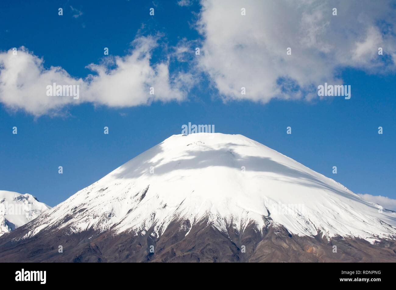 Parinacota volcano, Lauca National Park, UNESCO Biosphere Reserve ...