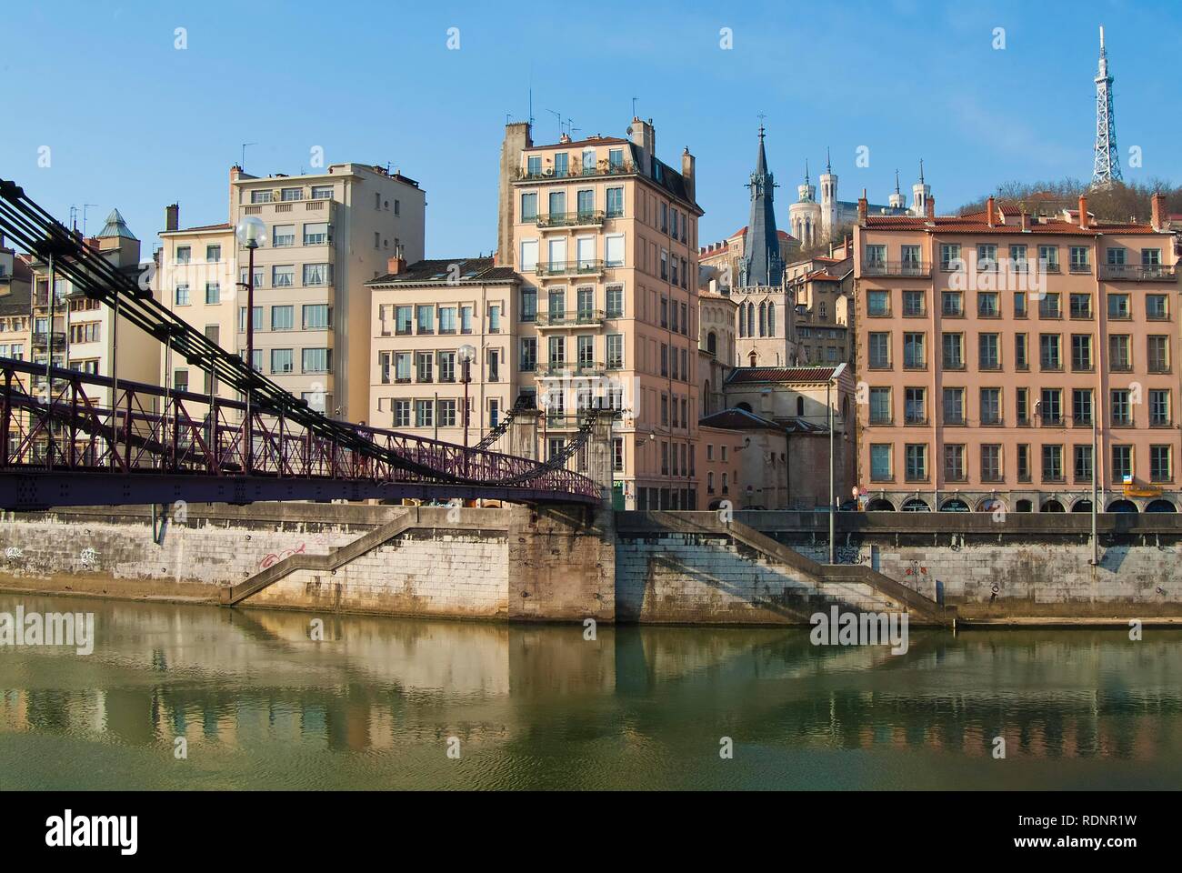 Lyon bridges hi-res stock photography and images - Alamy