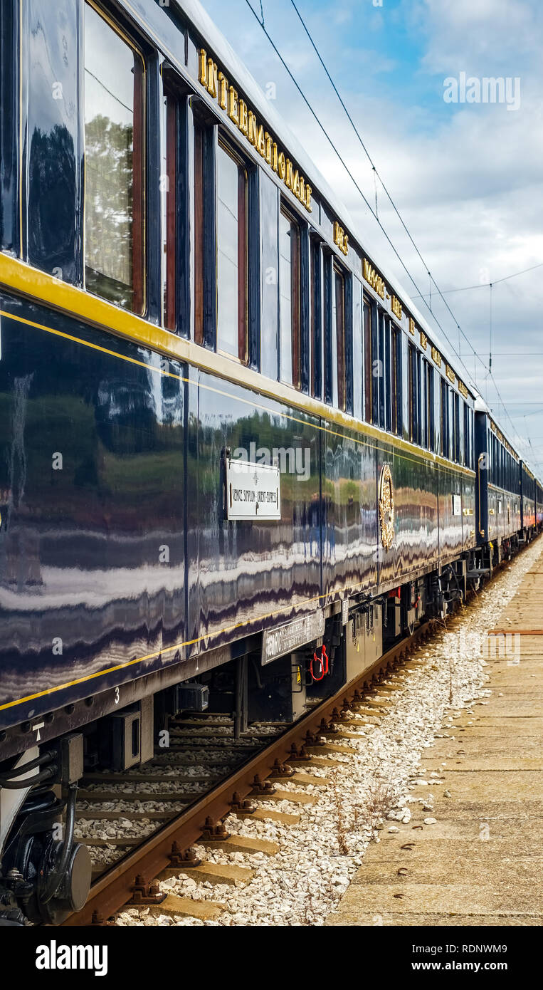 The legendary Venice Simplon Orient Express is ready to depart from ...