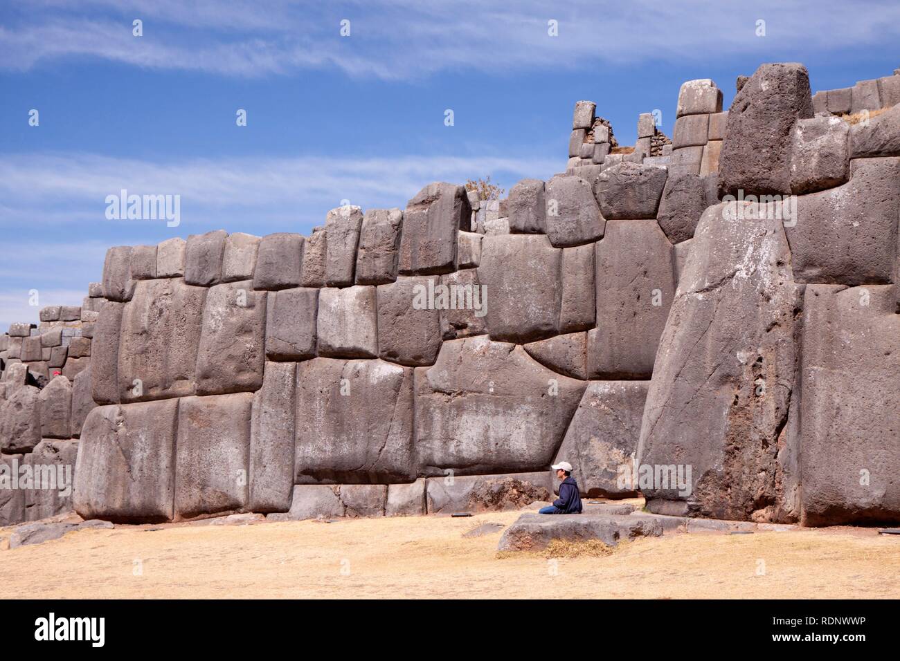 Sacsayhuaman fortress, built by the Inca, Cuzco, Cusco, Peru, South ...
