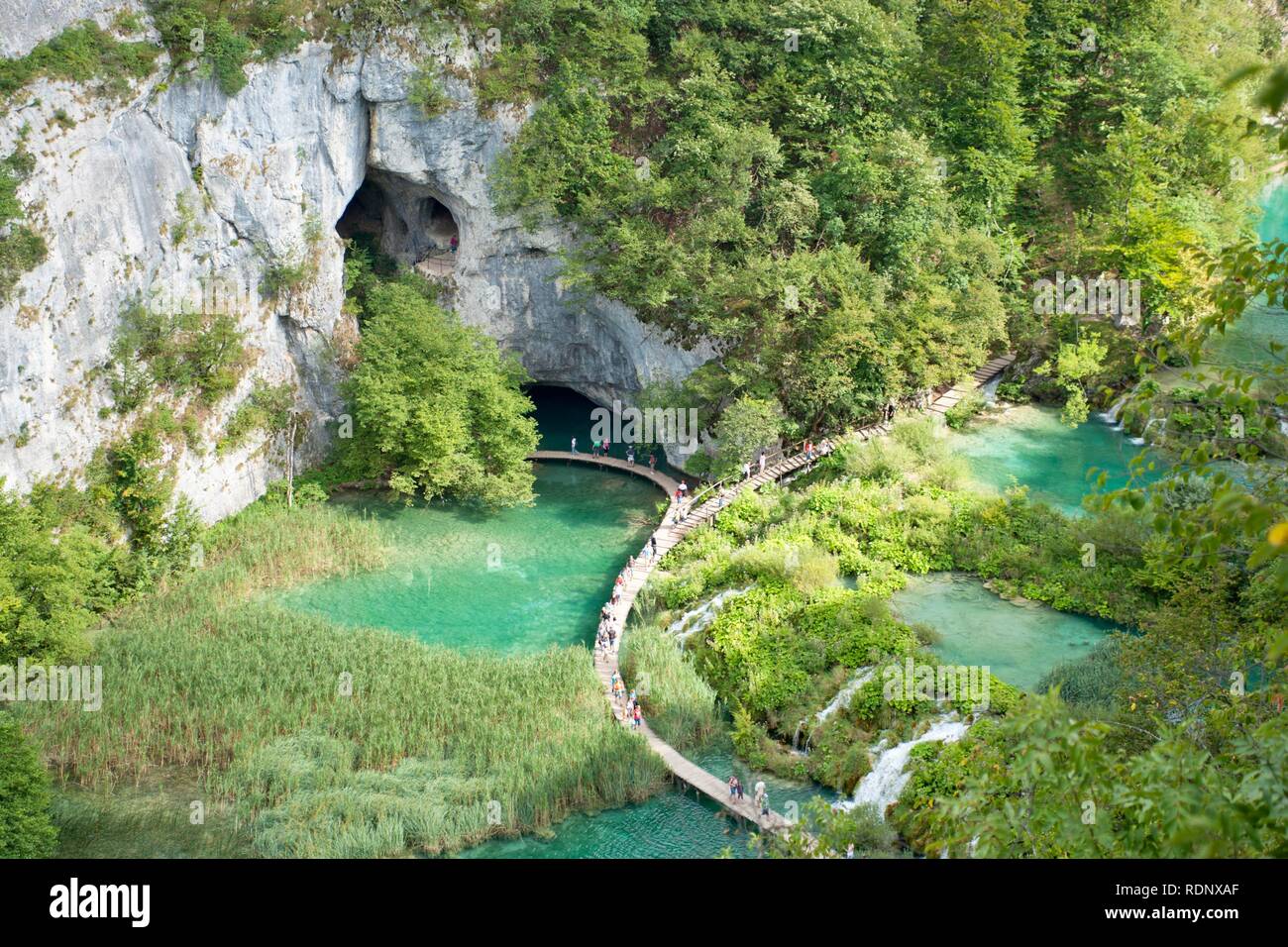 Top view plitvice lakes hi-res stock photography and images - Alamy