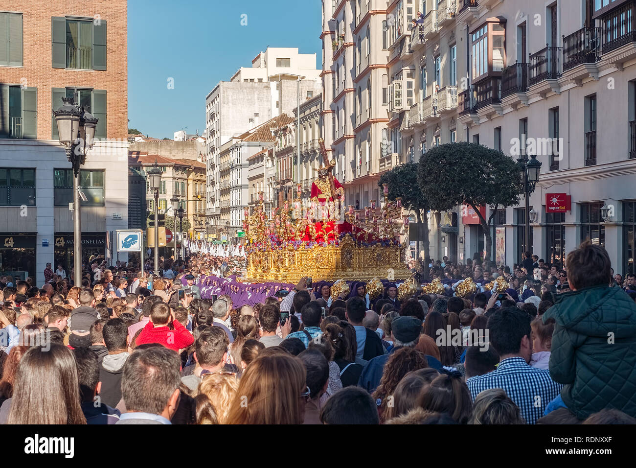 Holy week procession at granada hi-res stock photography and images - Alamy