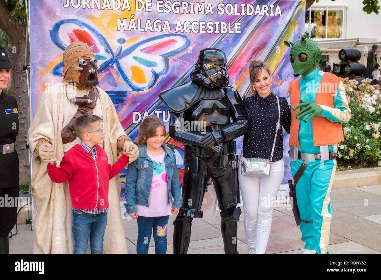 Malaga, Spain - June 02, 2018. Members of the 501st Legion Spanish ...