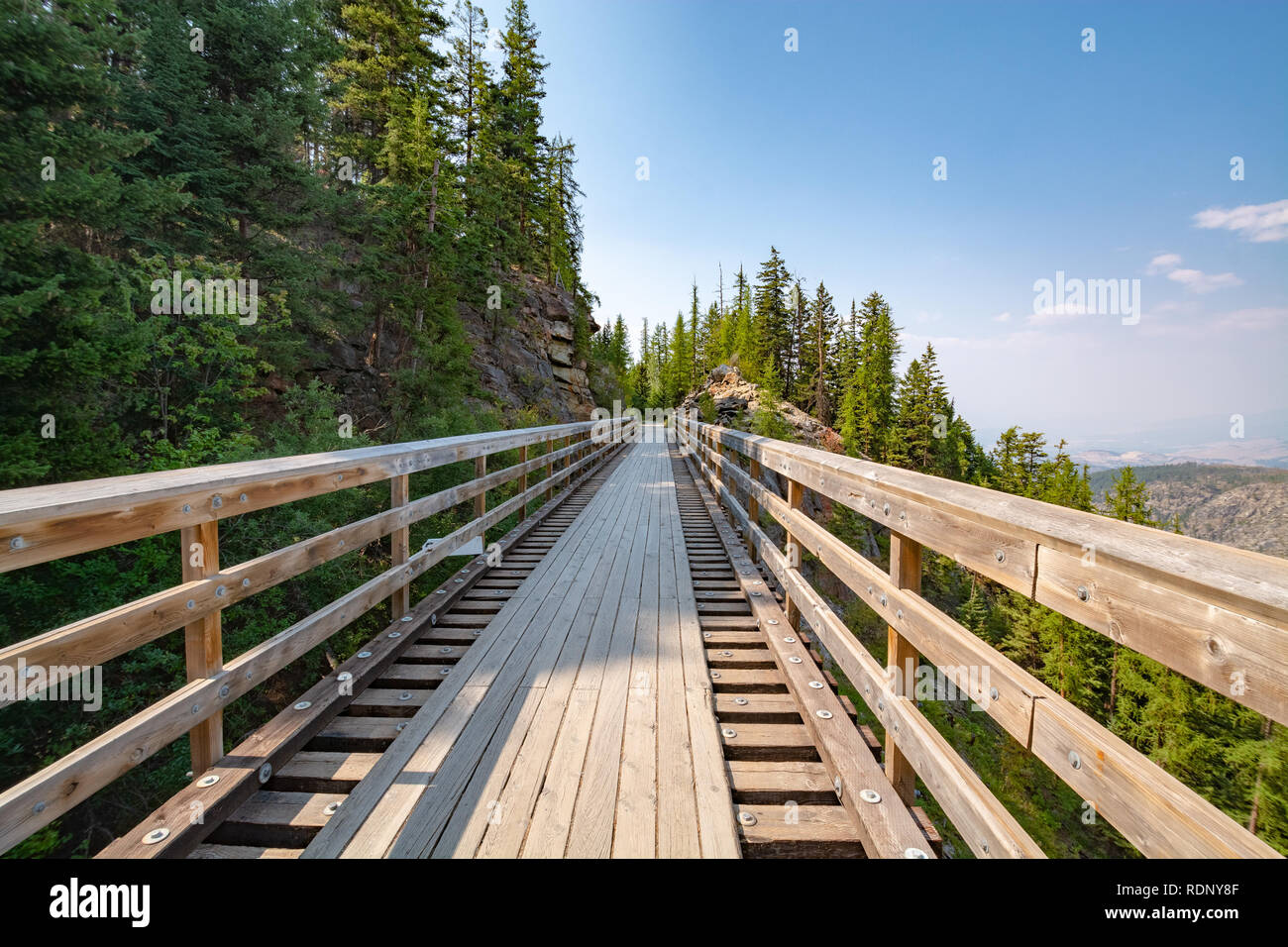 Old Wooden Railroad Bridge Over Stock Photos & Old Wooden Railroad ...