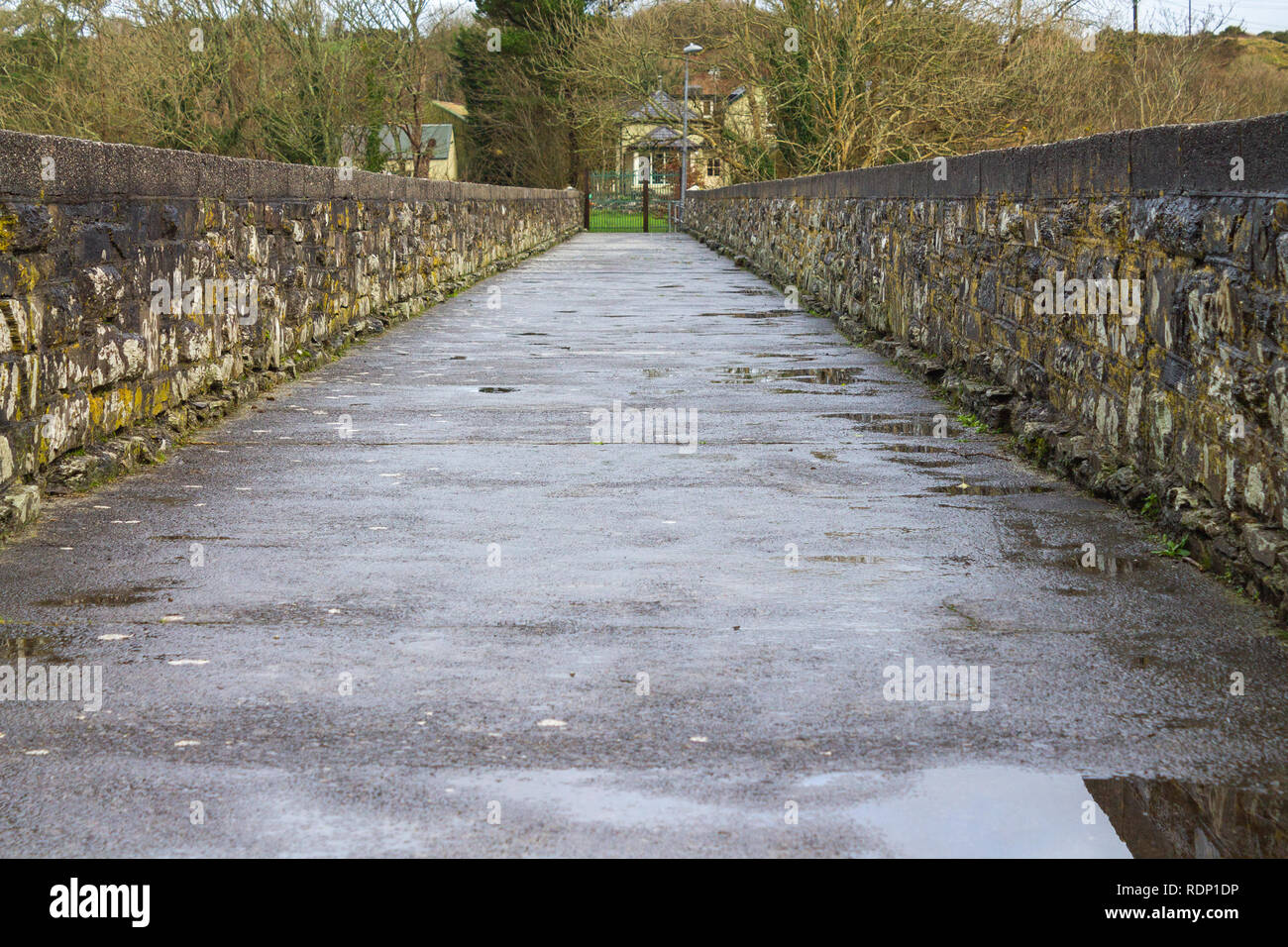 footpath across the viaduct in ballydehob west cork ireland Stock Photo ...
