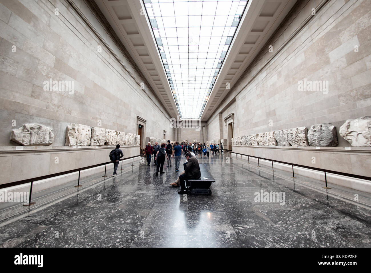 Elgin Marbles Parthenon Sculptures British Museum London // LONDON, UK — The Elgin Marbles, also ...