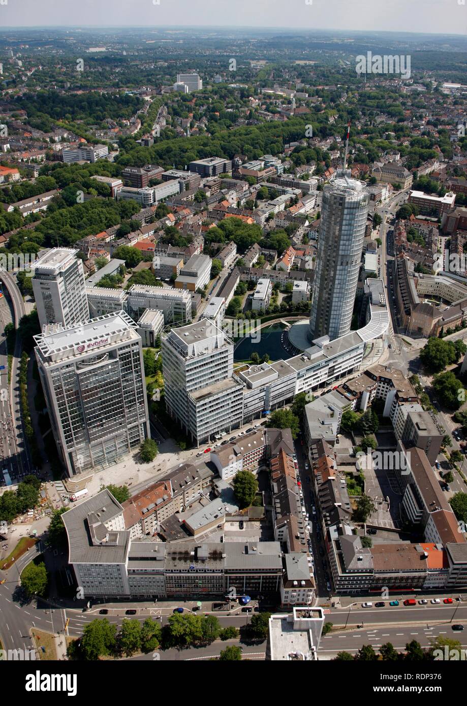 Downtown, EVONIK headquarters and RWE Tower administrative building ...