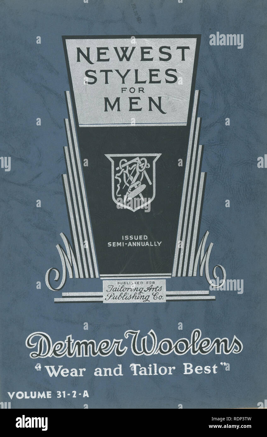 vintage magazine advertising and cover design Stock Photo - Alamy