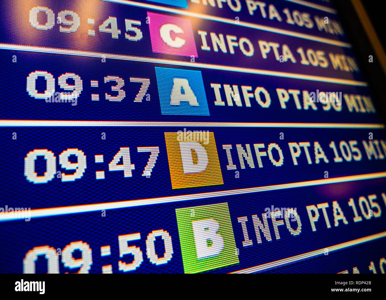 Airport Notice Board High Resolution Stock Photography and Images - Alamy