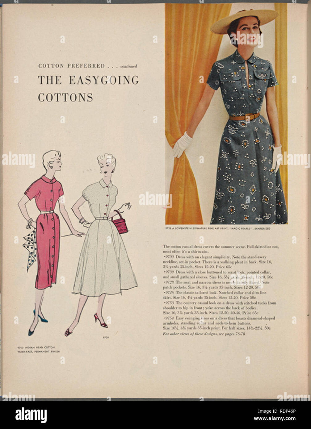 vintage magazine advertising and cover design Stock Photo - Alamy