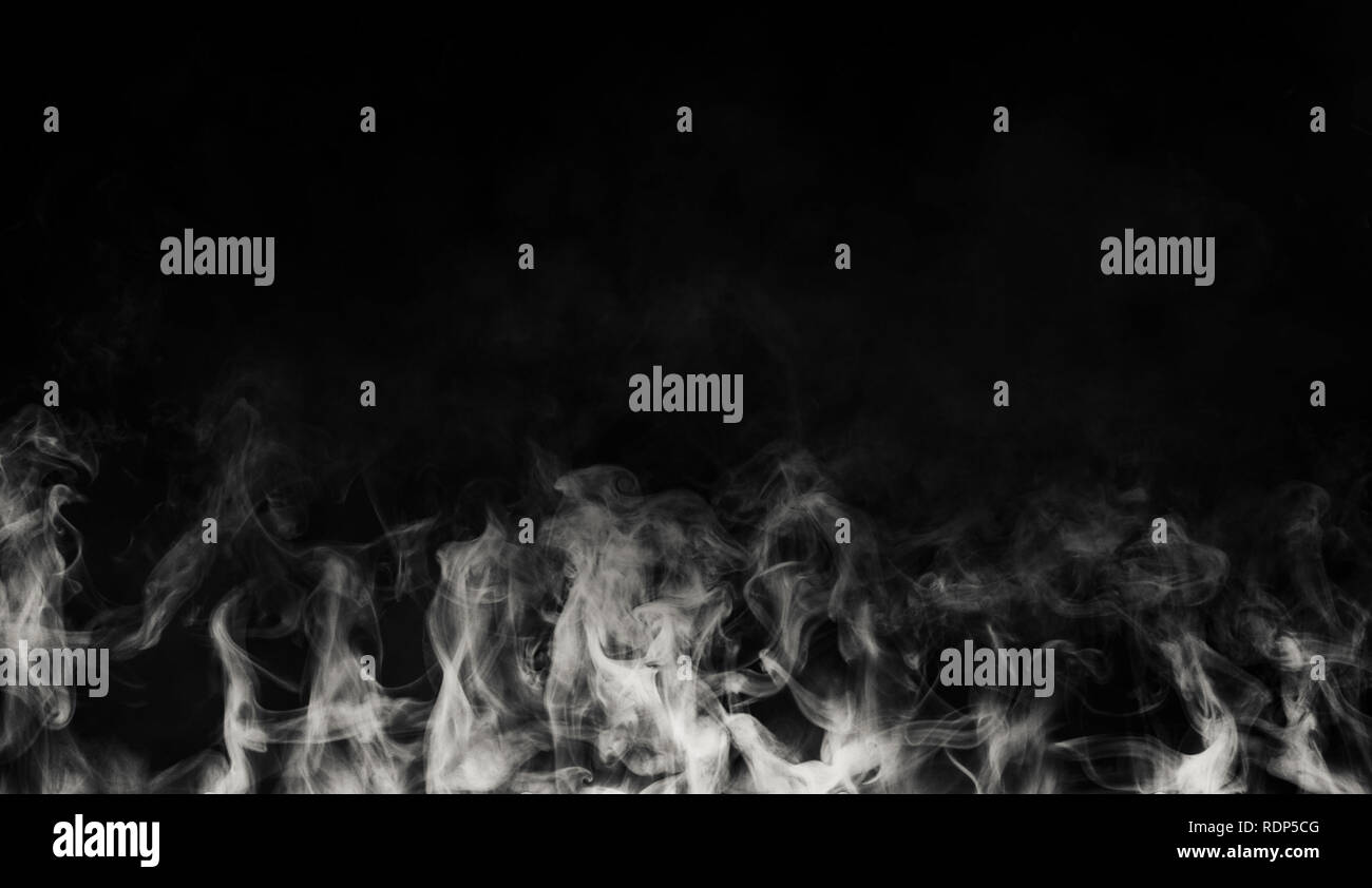 White fire with smoke on isolated background. Texture overlays Stock ...