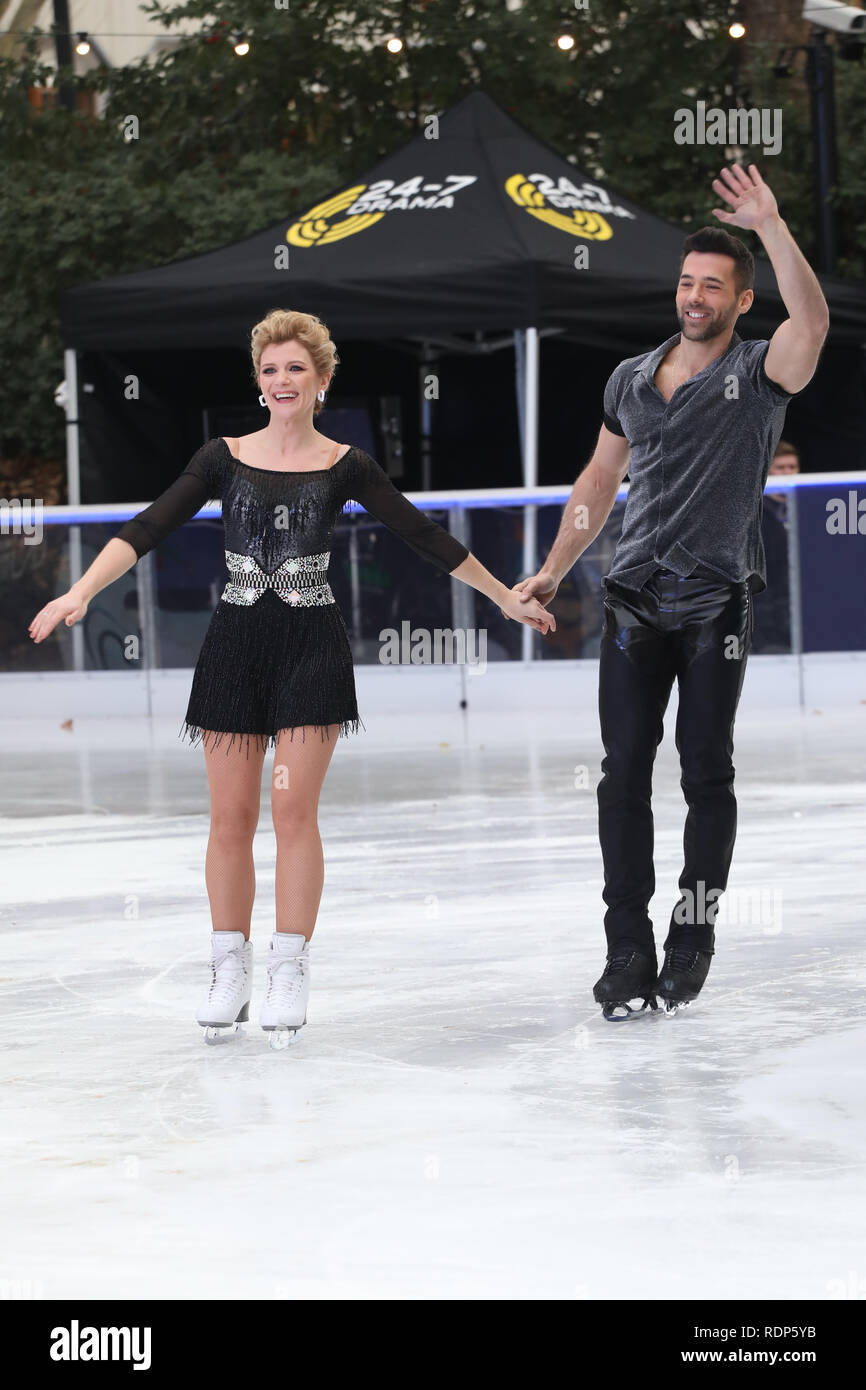 Dancing on Ice photocall held at the Natural History Museum ice rink ...