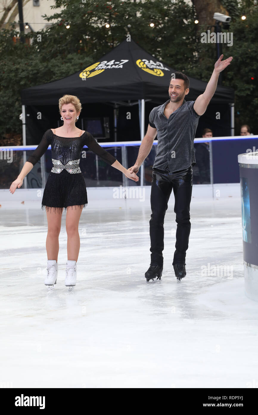 Dancing on Ice photocall held at the Natural History Museum ice rink ...